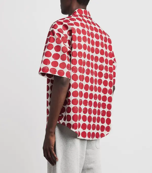 AMI Paris Polka-dot Boxy Short-sleeve Shirt