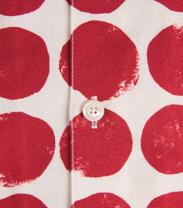 AMI Paris Polka-dot Boxy Short-sleeve Shirt
