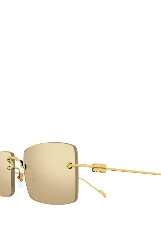 Cartier 18ct Rectangle-frame Sunglasses