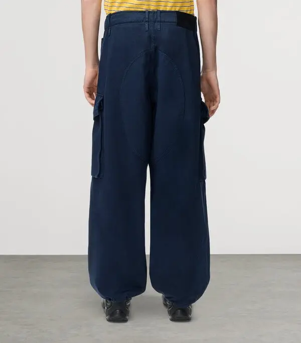 Loewe Cotton Pleated Cargo Trousers