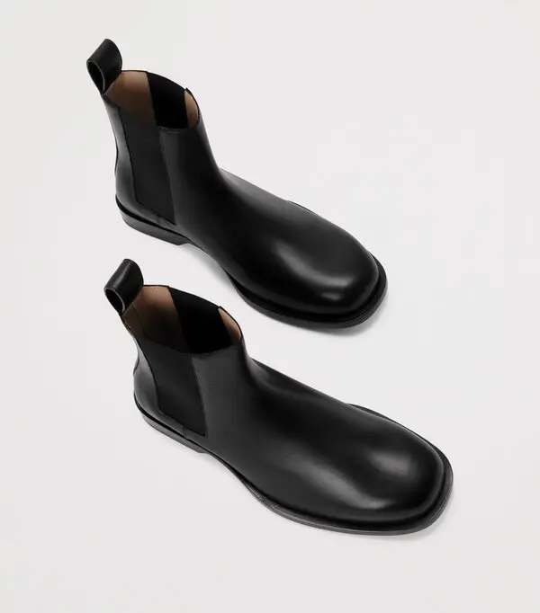 Loewe Leather Bobine Chelsea Ankle Boots