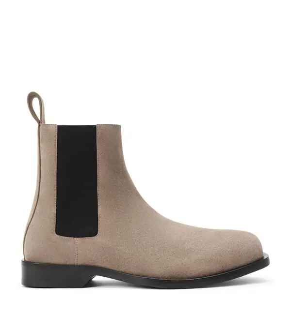 Loewe Suede Bobine Chelsea Ankle Boots
