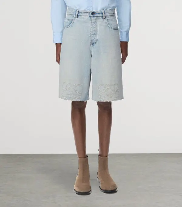 Loewe Denim Anagram Shorts