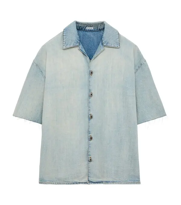 Loewe Denim Anagram Shirt - Blue