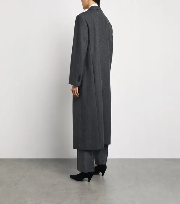 Sandro Wool Rhinestone Long Coat