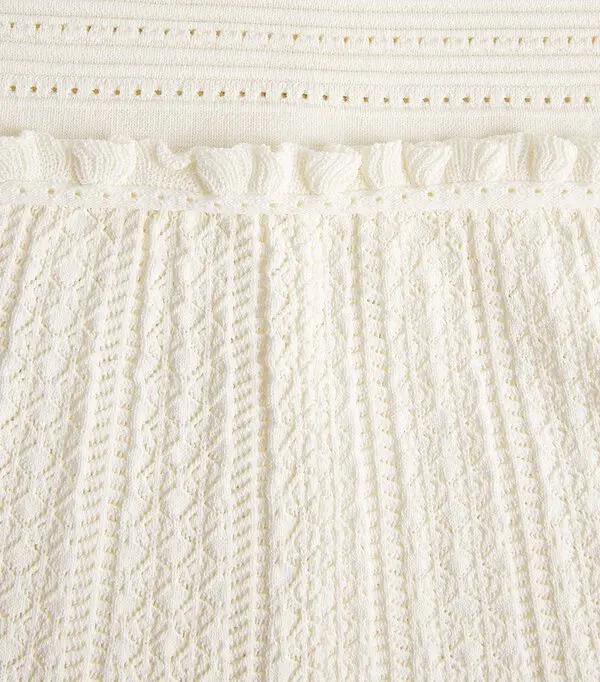 Sandro Knitted Pointelle Maxi Skirt