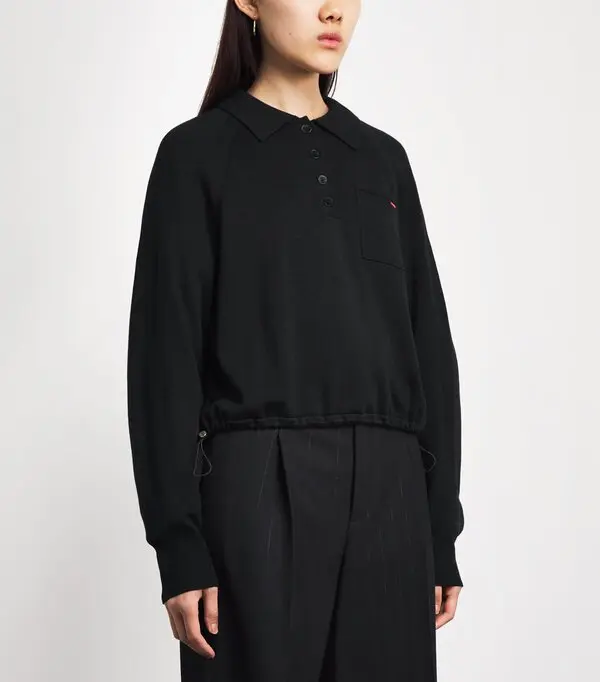Sandro Wool-blend Polo Sweater