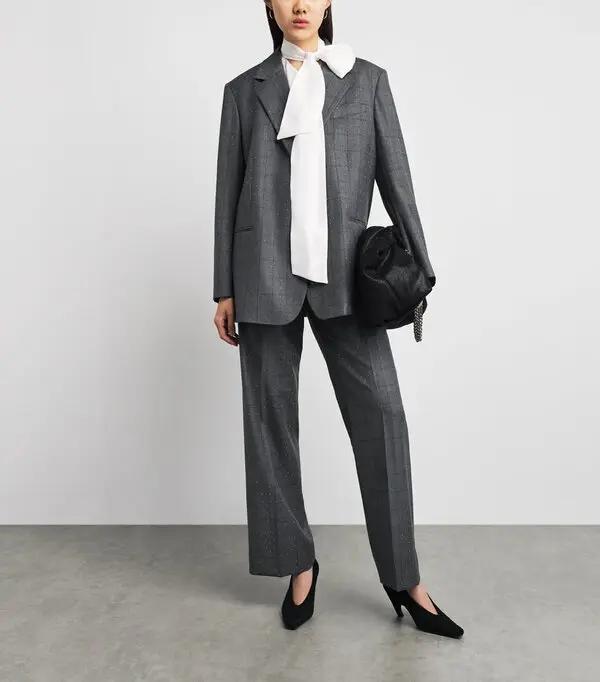 Sandro Wool Rhinestone Blazer