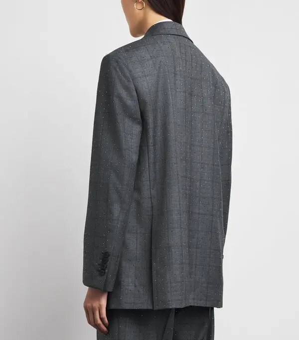Sandro Wool Rhinestone Blazer