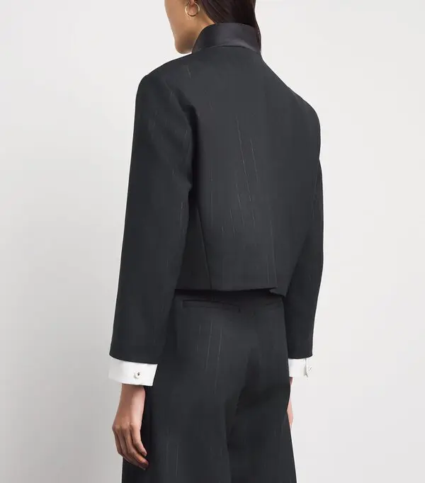 Sandro Stripe Cropped Blazer