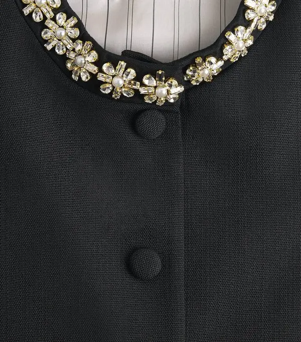 Sandro Wool Crystal-embellished Waistcoat