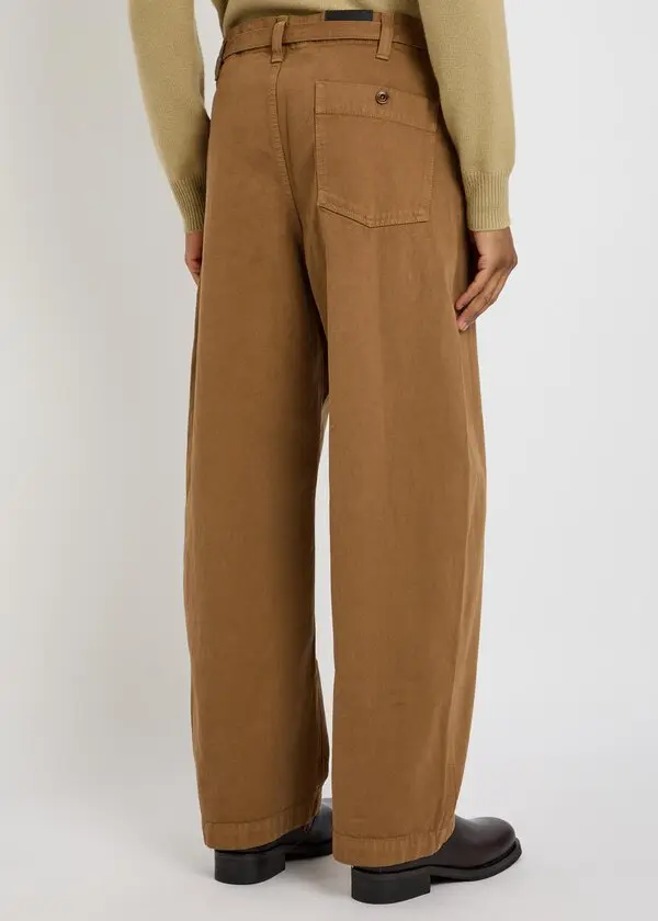 LEMAIRE Oversized Cotton Twill Trousers