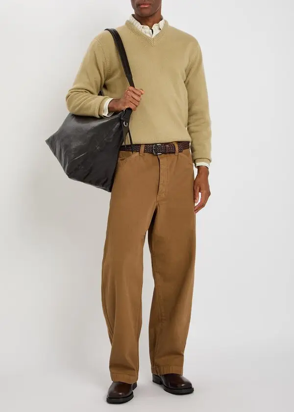 LEMAIRE Oversized Cotton Twill Trousers