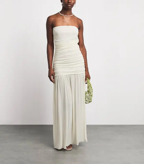 MORE NOIR Crepe Astra Maxi Dress