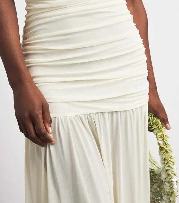 MORE NOIR Crepe Astra Maxi Dress