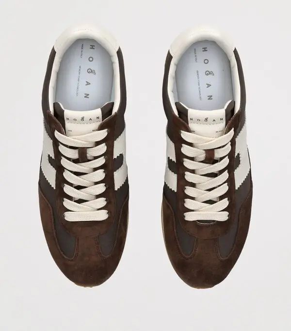 Hogan Suede-mesh Athletic Sneakers