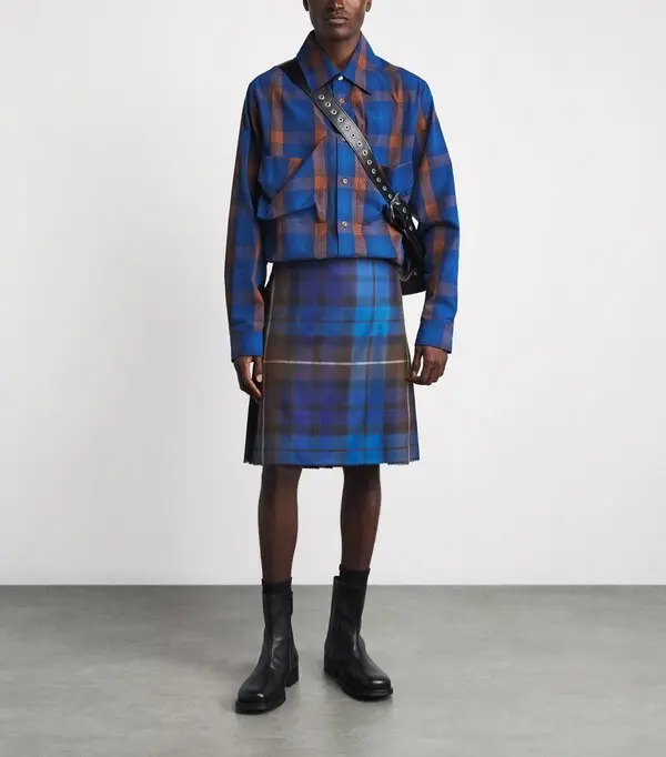 VIVIENNE WESTWOOD Cotton Flannel Check Achilles Overshirt