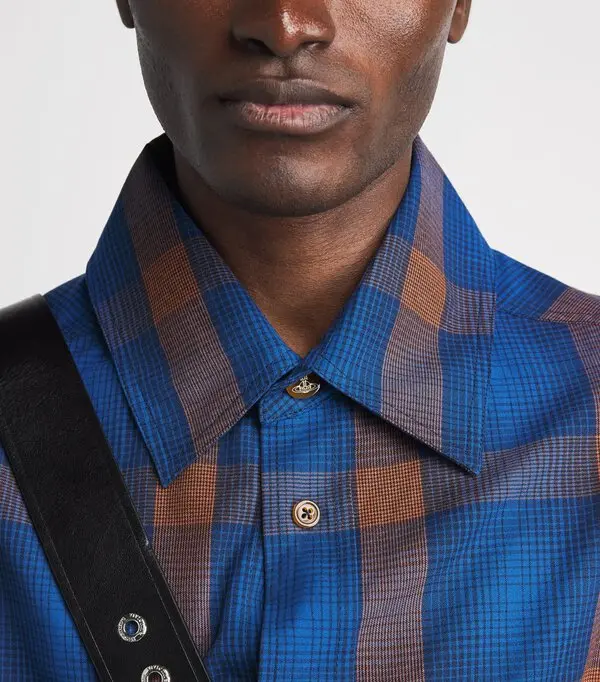VIVIENNE WESTWOOD Cotton Flannel Check Achilles Overshirt