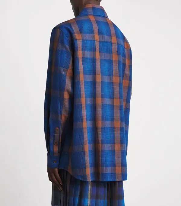 VIVIENNE WESTWOOD Cotton Flannel Check Achilles Overshirt