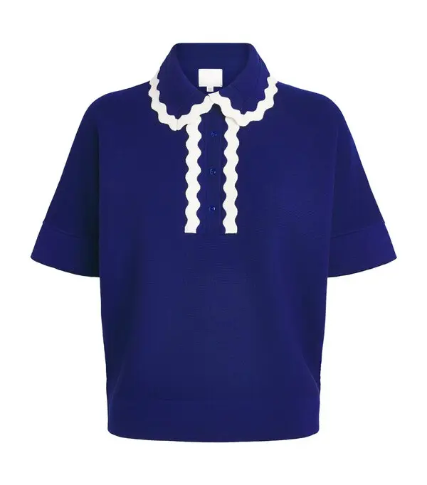 Molli Virgin Wool Scalloped-collar Sweater