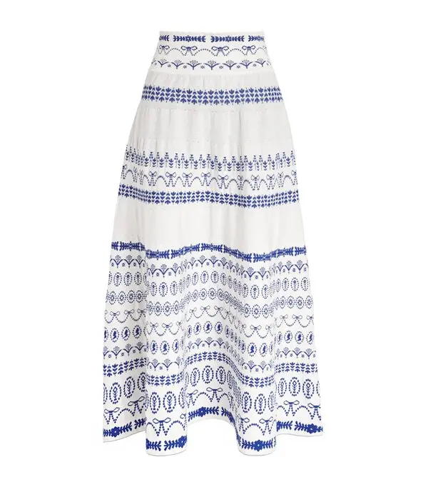 Molli Jacquard-knit Midi Skirt