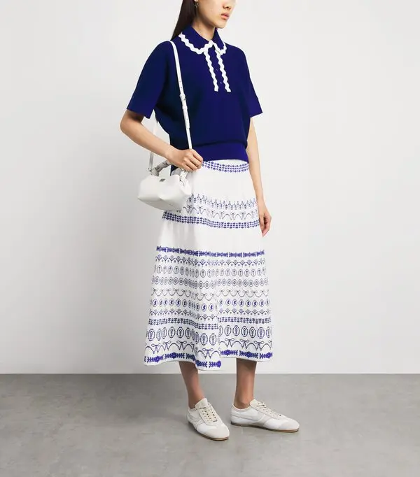 Molli Jacquard-knit Midi Skirt