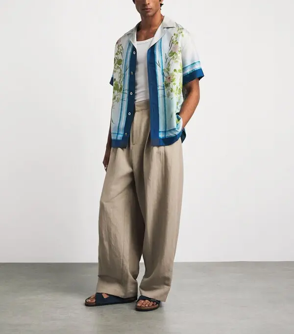 CHE Silk Bloom Print Shirt