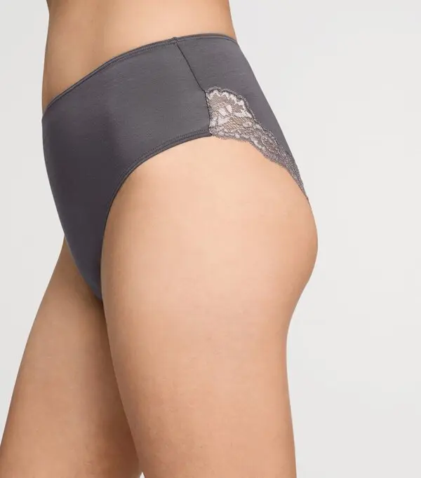 Hanro Lace-trim Midi Briefs