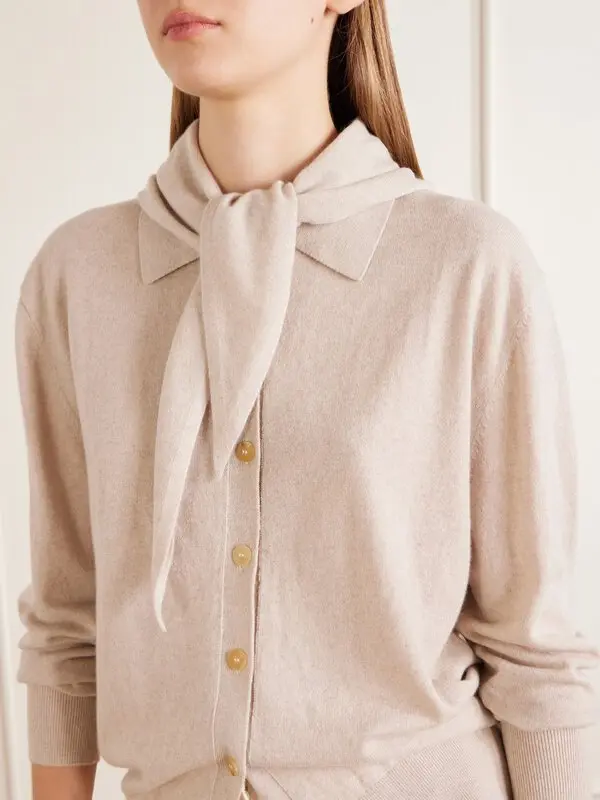 Arch4 Scarf-detailed Cashmere Sweater