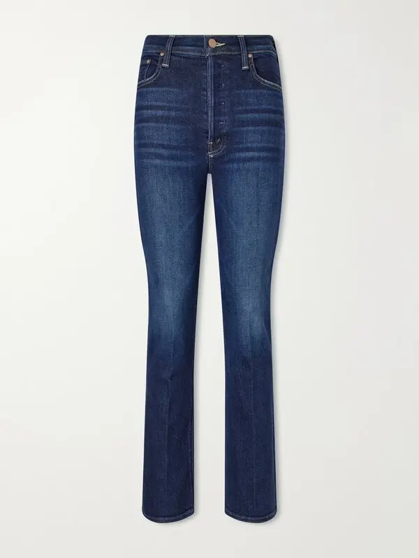MOTHER The Tripper Flood High-waist Flared Jeans - Blue