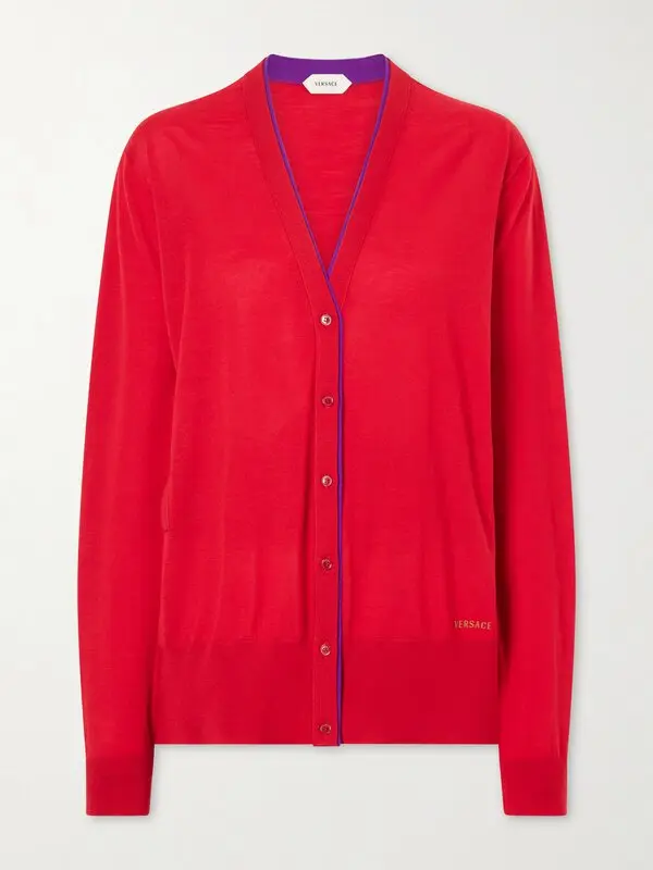 Versace Wool-blend Cardigan
