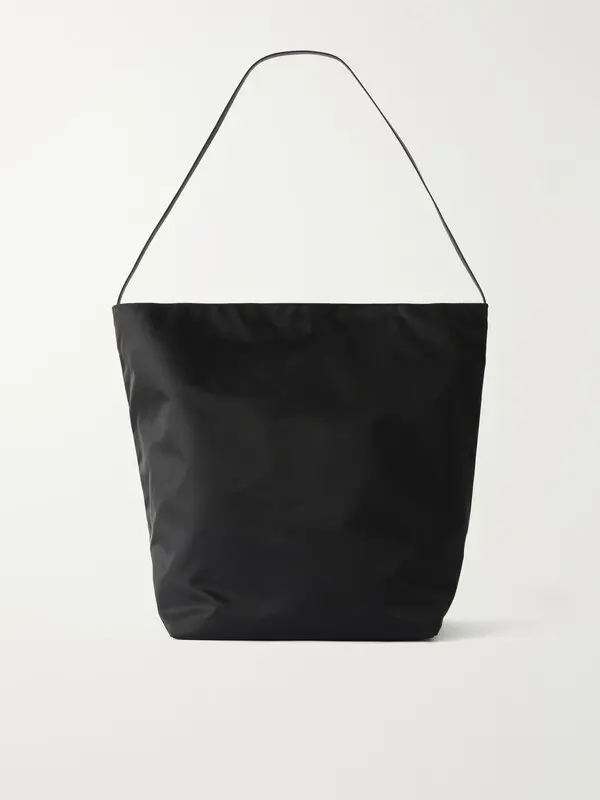 VALESQUE Bucket Leather-trimmed Shell Tote