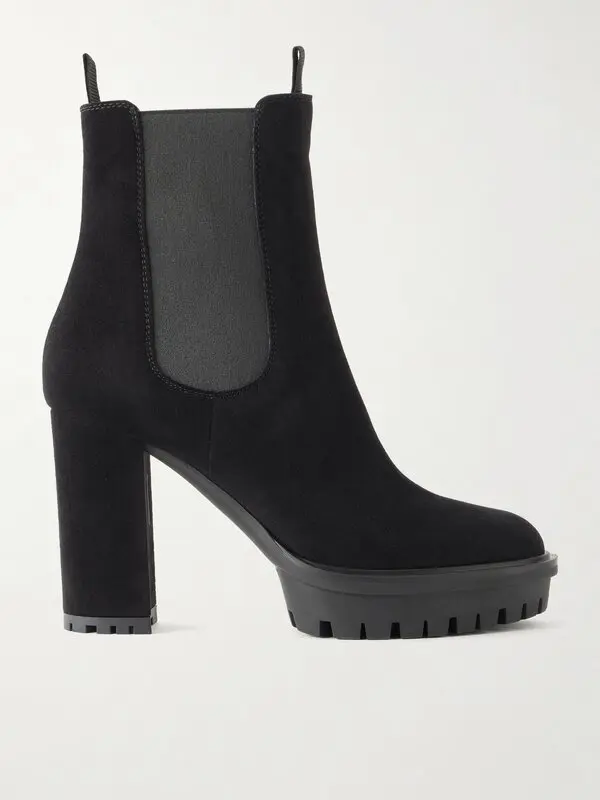 GIANVITO ROSSI Barry 70 Suede Ankle Boots
