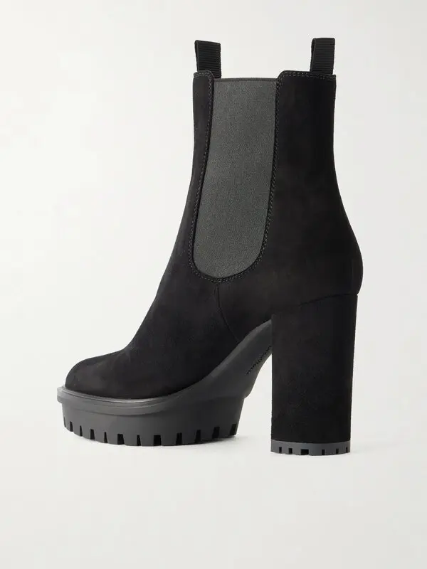 GIANVITO ROSSI Barry 70 Suede Ankle Boots