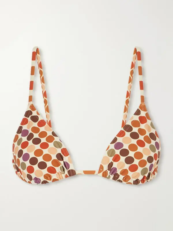 ERES Lou Lou Polka Dot Print Bikini Top - Multi