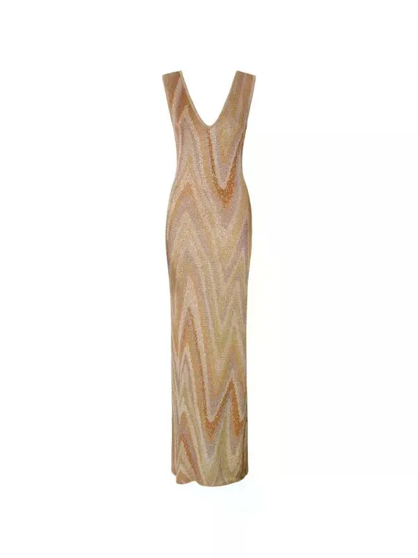 Missoni Zigzag-knit Dress - Neutrals