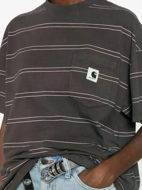 Carhartt Work In Progress Striped Pocket T-shirt