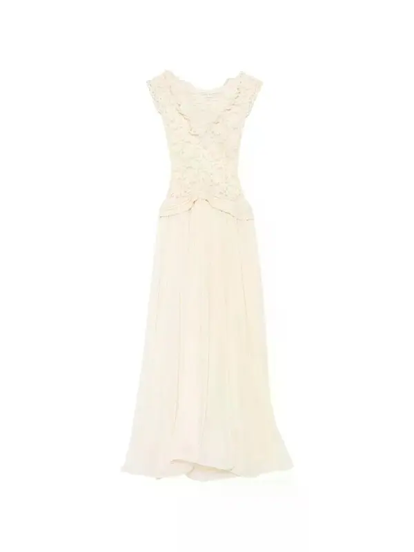 Arcina Ori Arabella Cap-sleeve Maxi Dress - Neutrals