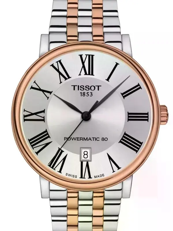 TISSOT Carson 40mm Watch With Stainless Steel Link Bracelet - Silver