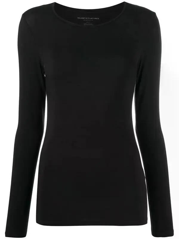 Majestic Filatures Fine Knit Jumper - Blue