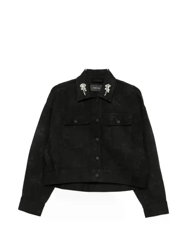 Simone Rocha Collar-embellished Jacket - Black