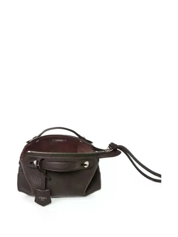Fendi By The Way Soft Mini Ebony Leather Bag