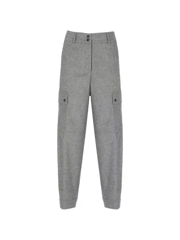 Peserico Button-fastening Straight-leg Trousers