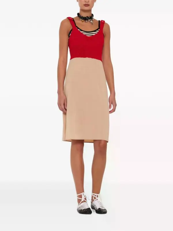 LA FETICHE Eleni Knitted Bralette Slip Mini Dress