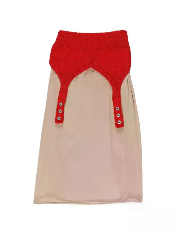 LA FETICHE Eleni Knitted Bralette Slip Mini Dress
