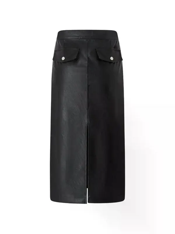 Pinko Nappa Leather-effect Pencil Skirt