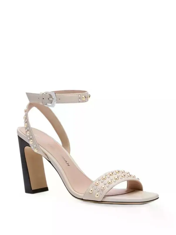 STUART WEITZMAN Perry Stud-embellished Heeled Sandals