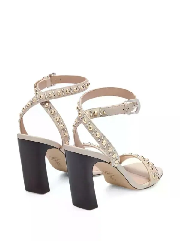 STUART WEITZMAN Perry Stud-embellished Heeled Sandals
