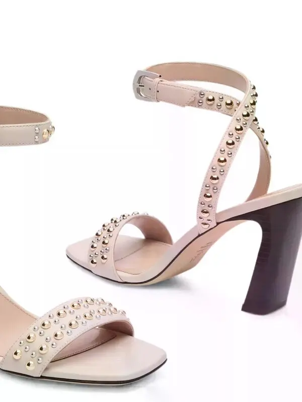 STUART WEITZMAN Perry Stud-embellished Heeled Sandals