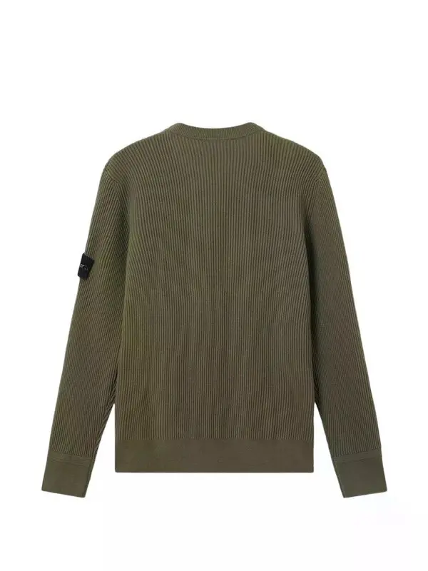 Stone Island Regular-fit Crewneck Jumper With Fine-ribbed Trims